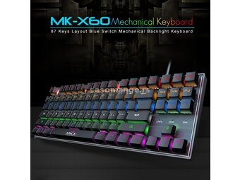 Gejmerska tastatura RGB tastatura Bruseni metal Mehanicka