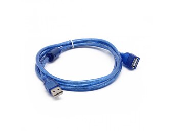 Kabal produžni USB muški na ženski 1,5m providno plava