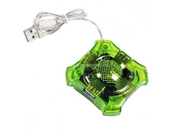 Esperanza USB Hub 2.0 Zeleni EA150G