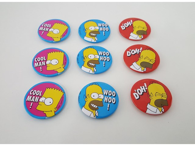 The Simpsons Bedž 1997 Lot