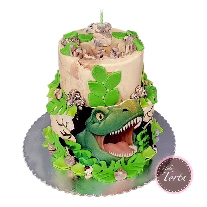Dinosaurus torta sa slikom