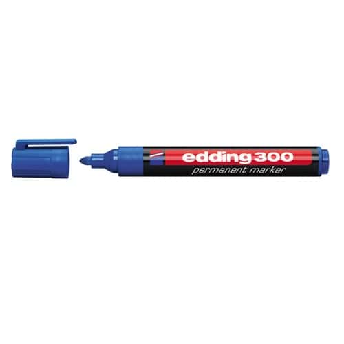 Marker permanent 300 1,5-3mm, zaobljeni plava Edding
