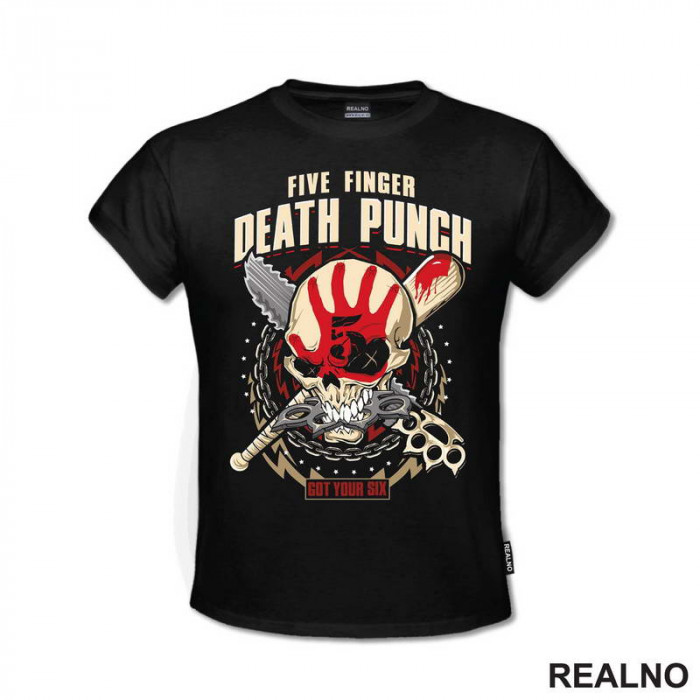 FIVE FINGER DEATH PUNCH - GOT YOUR SIX - MUZIKA - MAJICA
