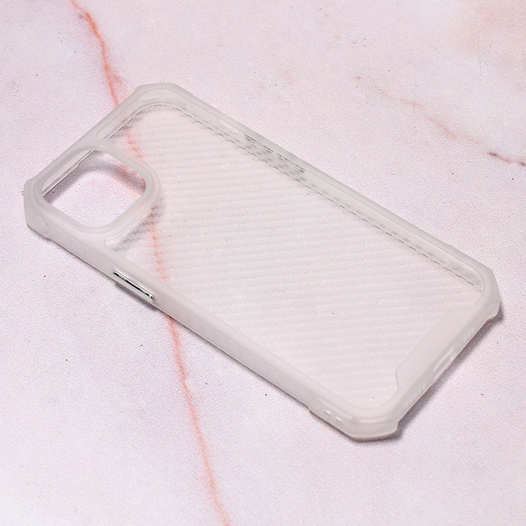 Maska(futrola) Carbon Crystal za iPhone 14 6.1 bela