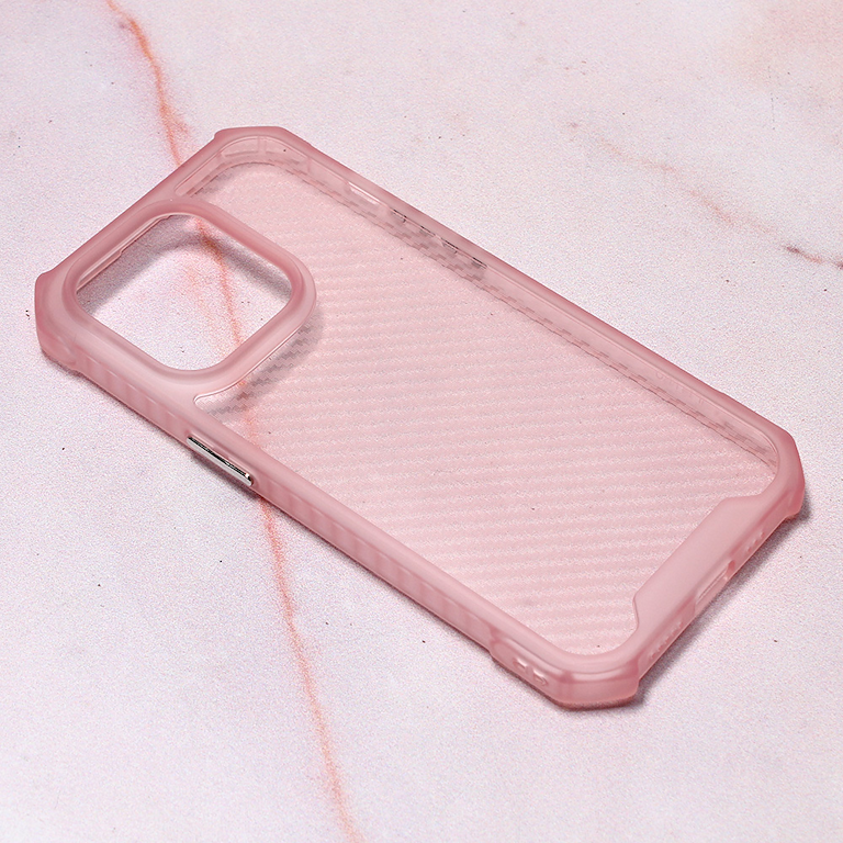 Maska(futrola) Carbon Crystal za iPhone 14 Pro 6.1 pink
