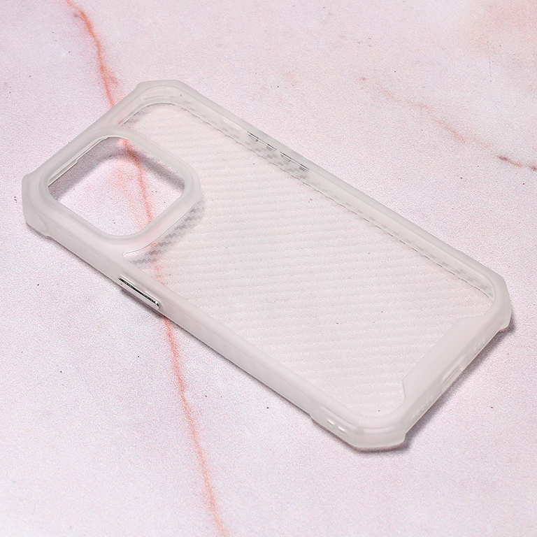 Maska(futrola) Carbon Crystal za iPhone 14 Pro 6.1 bela