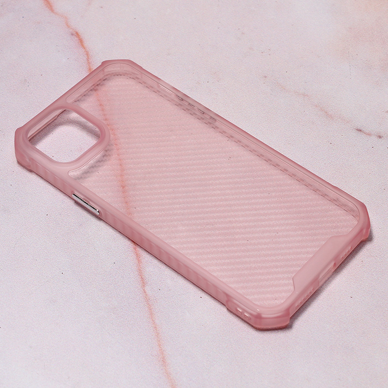 Maska(futrola) Carbon Crystal za iPhone 14 Max 6.7 pink