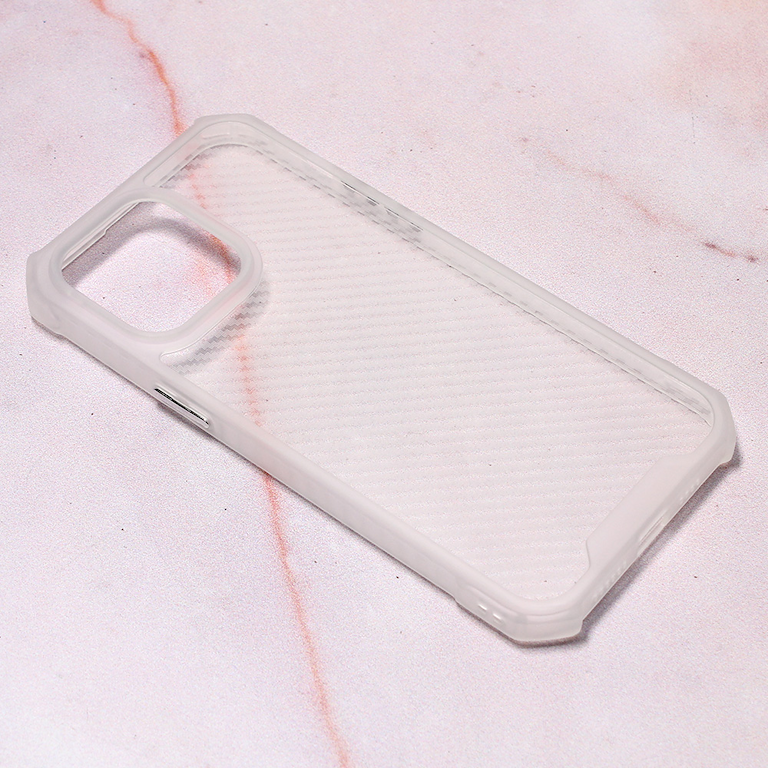 Maska(futrola) Carbon Crystal za iPhone 14 Pro Max 6.7 bela