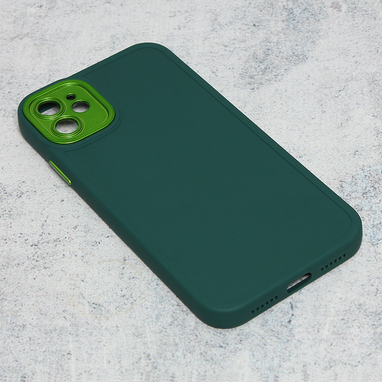 Maska(futrola) Camera Color za iPhone 11 6.1 tamno zelena