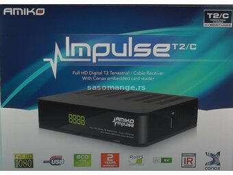 Amiko Impulse DVB T2/C zemaljski i kablovski risiver