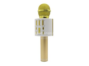 Mikrofon mikrofoni bežični Blutut Bluetooth V8 zlatna