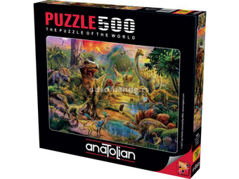 Anatolian Puzzle Landscape Of Dinosaurs 500 pcs 136038