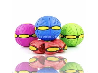 disk lopta - frizbi se pretvara u loptu - flat ball- 4 boje