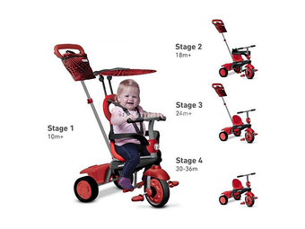 Smart Trike tricikl Vanilla Red 4 u 1 6702500