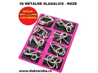 IQ metalne slagalise 1/8 - Roze set + Novo