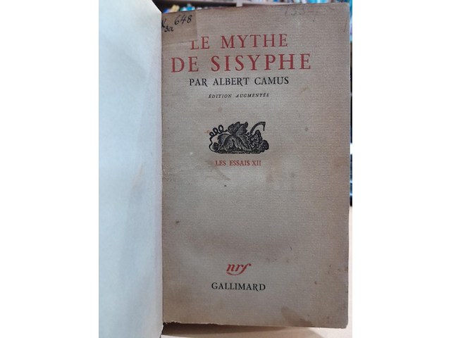 LE MYTHE DE SISYPHE - ALBERT CAMUS