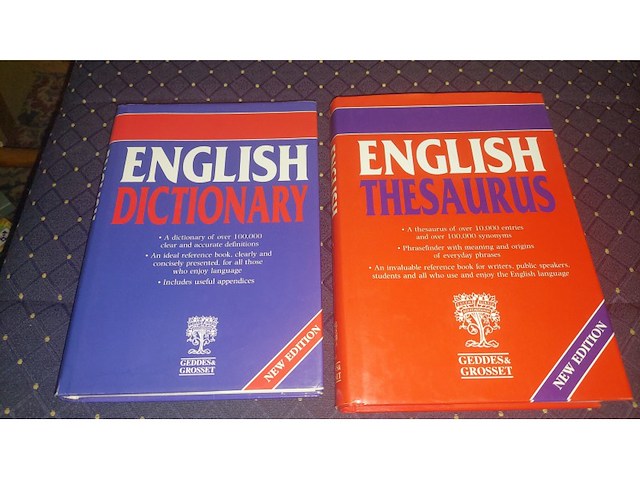 English dictionary/English thesaurus
