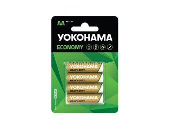 Baterija cink Yokohama 1,5V AA R6 Economy 4 kom blister