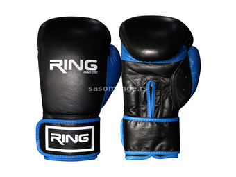 Ring Rukavice za boks 10 OZ kožne Blue RS 3211-10