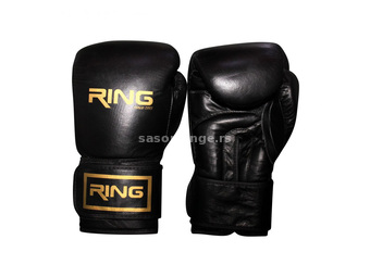 Ring Rukavice za boks 10 OZ kožne Black RS 3311-10