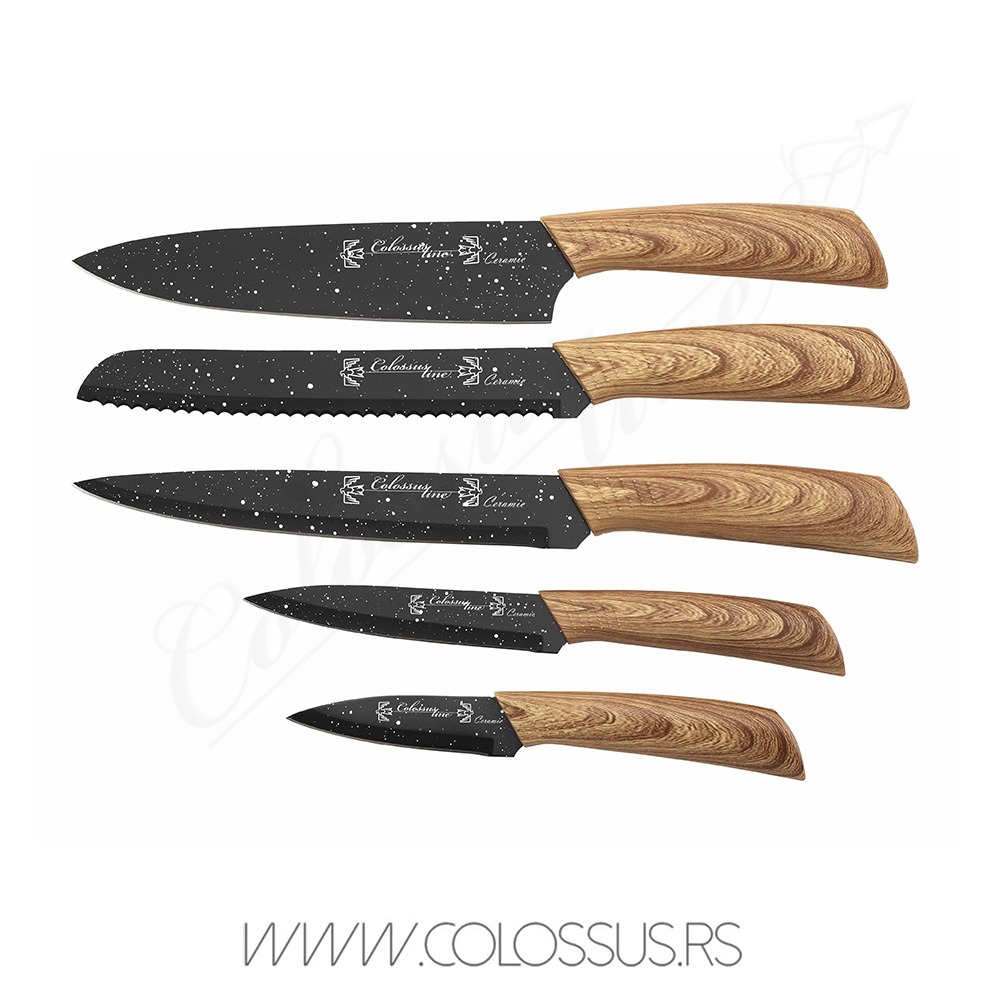 SET MERMERNO KERAMIČKIH NOŽEVA 5 PCS. CL-38 COLOSSUS LINE