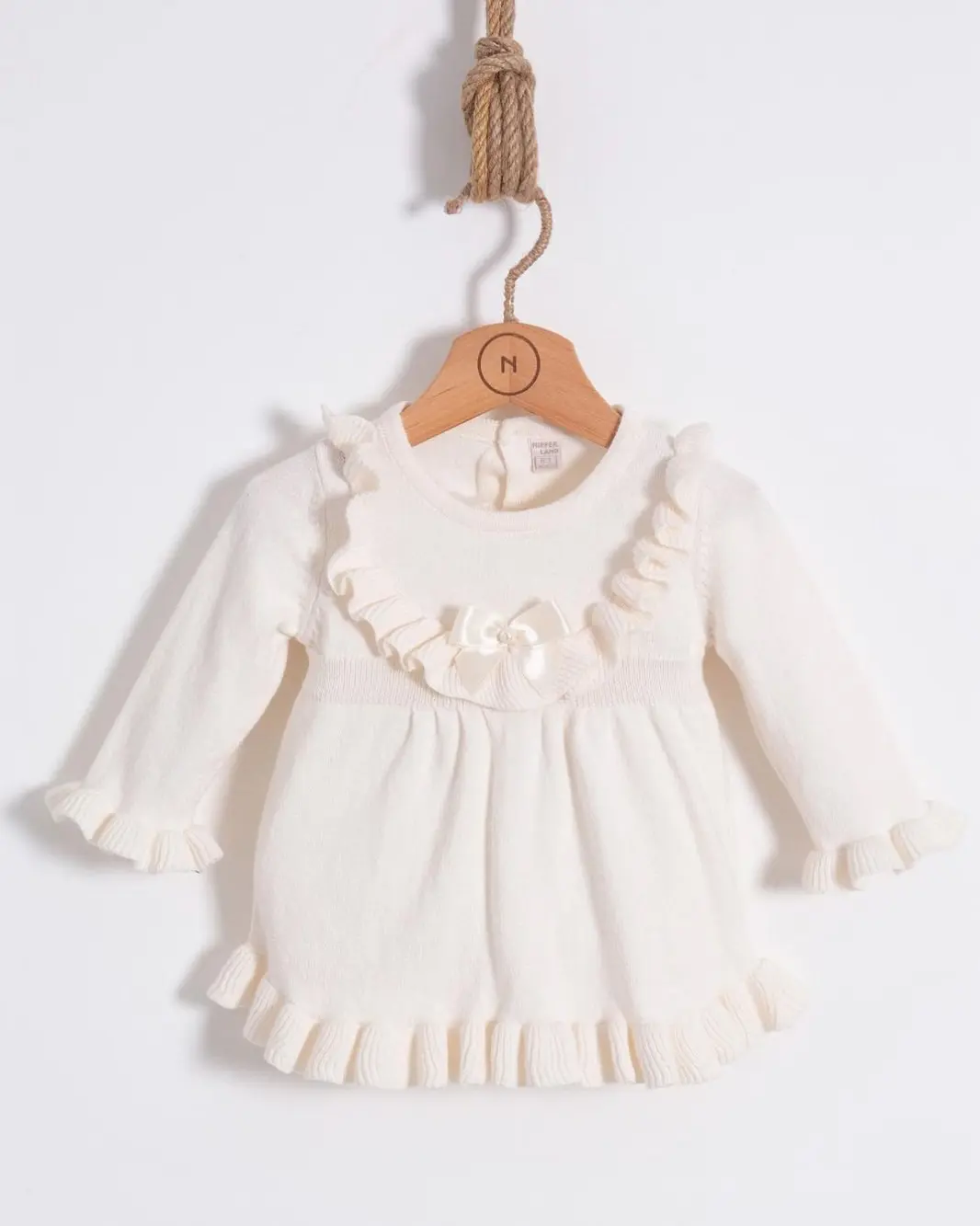 Knit haljinica sa karnerima NipperLand (bela)