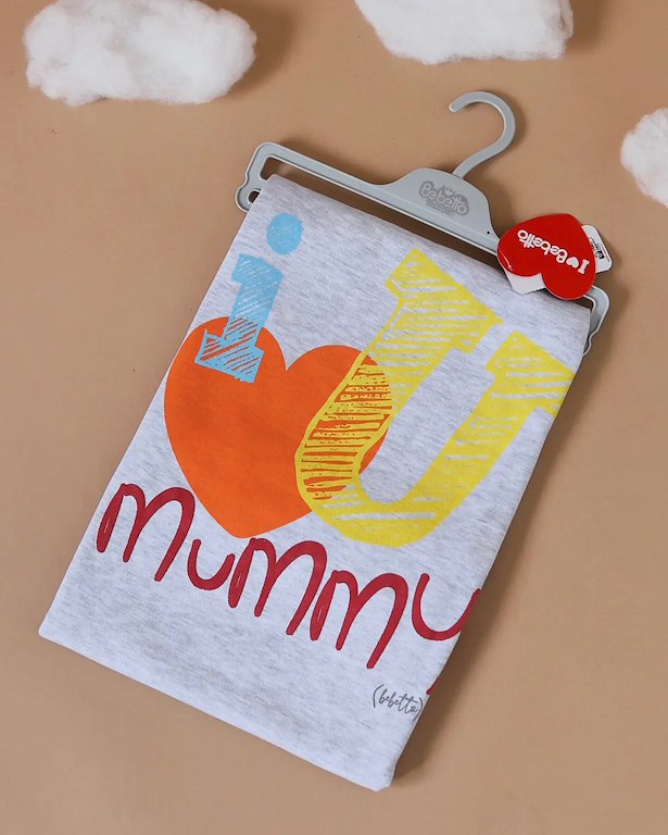 Pamučni prekrivač Bebetto „Love Mummy“