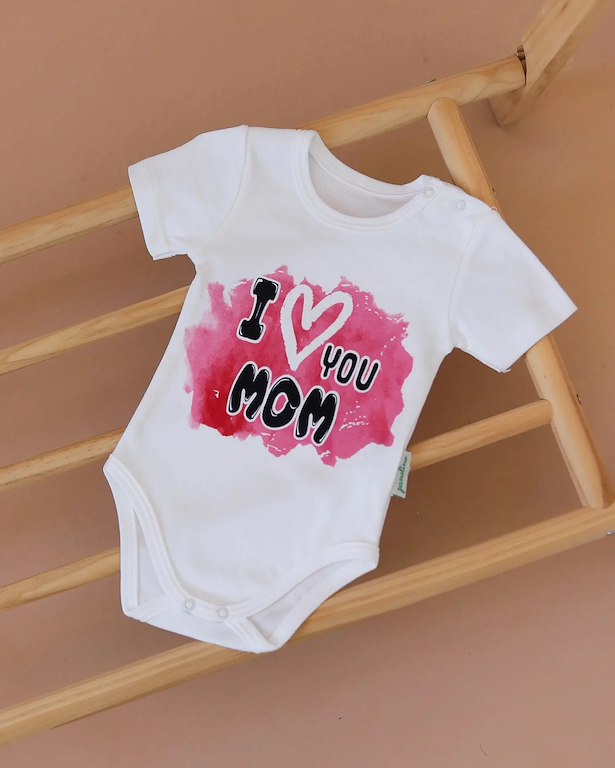 Letnji bodi za bebe „Love Mom“