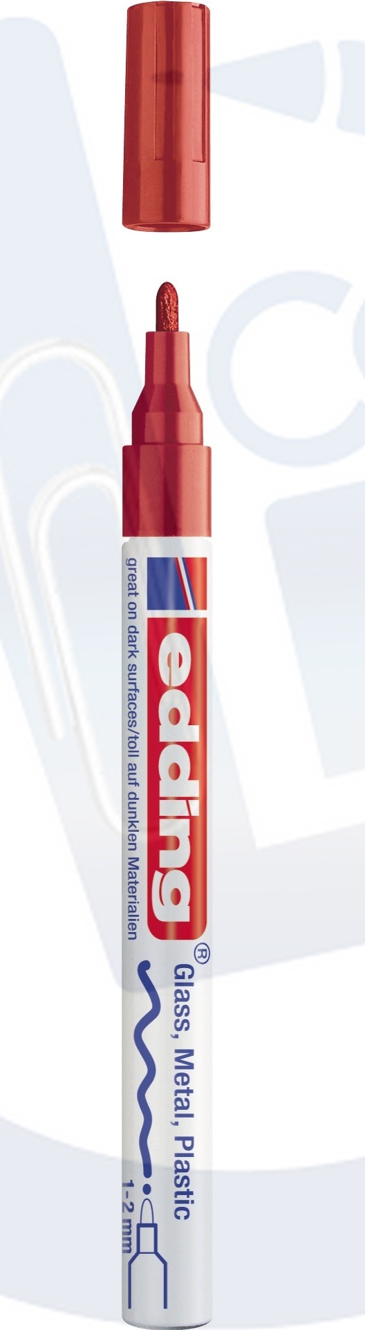 Paint marker E-751 1-2mm Edding crveni