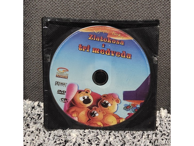 Zlatokosa i tri medveda DVD crtani film