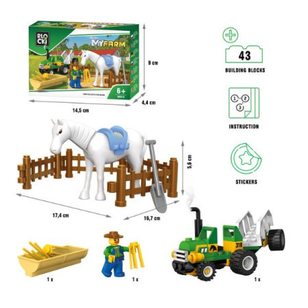 Kocke blocki - konj sa dodacima ( 76/0318 )