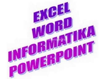 EXCEL, INFORMATIKA, WORD, POWERPOINT, WINDOWS, PYTHON, INKSCAPE - časovi