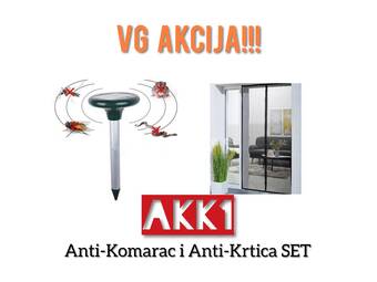 VG Akcija Set AKK1 KOMARNIK 90x210 Crni + Rasterivač KRTICA