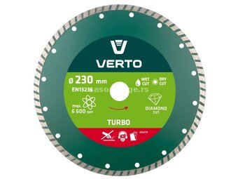 Dijamantski disk Turbo Premium 230mm, VERTO