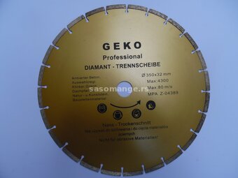 Dijamantska rezna ploca 350 mm GEKO