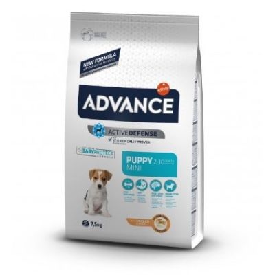 Advance Dog Puppy Mini Protect Piletina & Pirinač 7,5kg