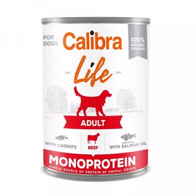 Calibra Dog Life Adult Govedina sa Šargarepom Konzerva 400g