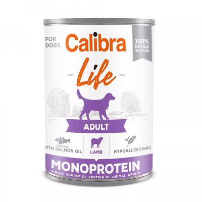 Calibra Dog Life Adult Jagnjetina Konzerva 400g