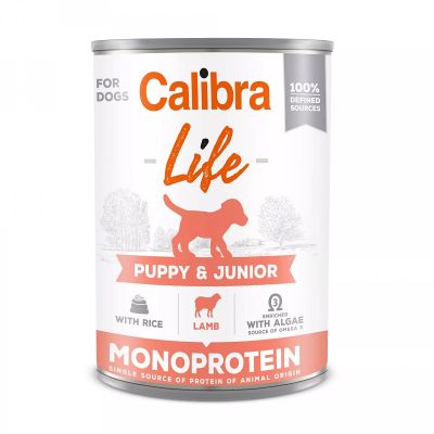 Calibra Dog Life Puppy & Junior Jagnjetina i Pirinač Konzerva 400g