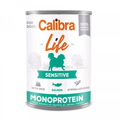 Calibra Dog Life Sensitive Losos sa Pirinčem Konzerva 400g