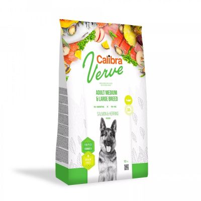 Calibra Dog Verve GF Adult Medium & Large Losos & Haringa 2kg