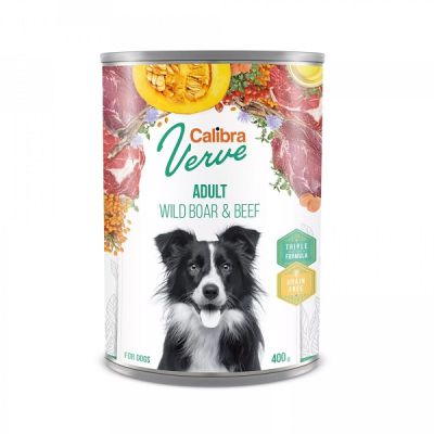 Calibra Dog Verve Konzerva GF Adult Divlja Svinja & Govedina 400g