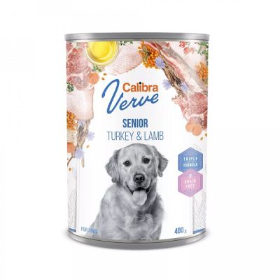 Calibra Dog Verve Konzerva GF Senior Ćuretina & Jagnjetina 400g