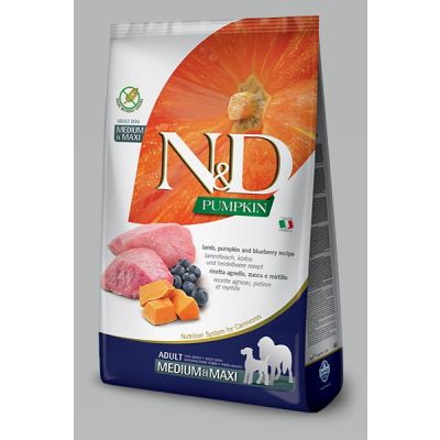 N&D Pumpkin Medium & Maxi Lamb&Blueberry 12kg