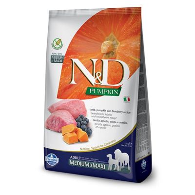 N&D Pumpkin Medium & Maxi Lamb&Blueberry 2,5kg
