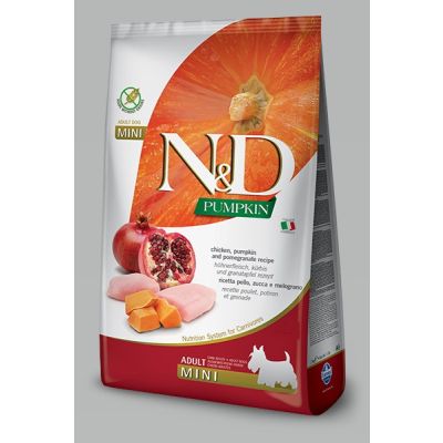 N&D Pumpkin Mini Adult Chicken & Pomegranate 7kg