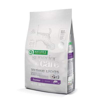Nature's Protection White Dogs GF Junior Losos 1,5kg