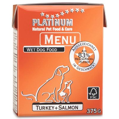 Platinum Menu Turkey + Salmon 375g