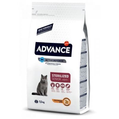 Advance Cat Senior +10 Sterilized Piletina & Ječam 1,5kg