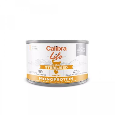 Calibra Cat Life Sterilised Ćuretina Konzerva 200g